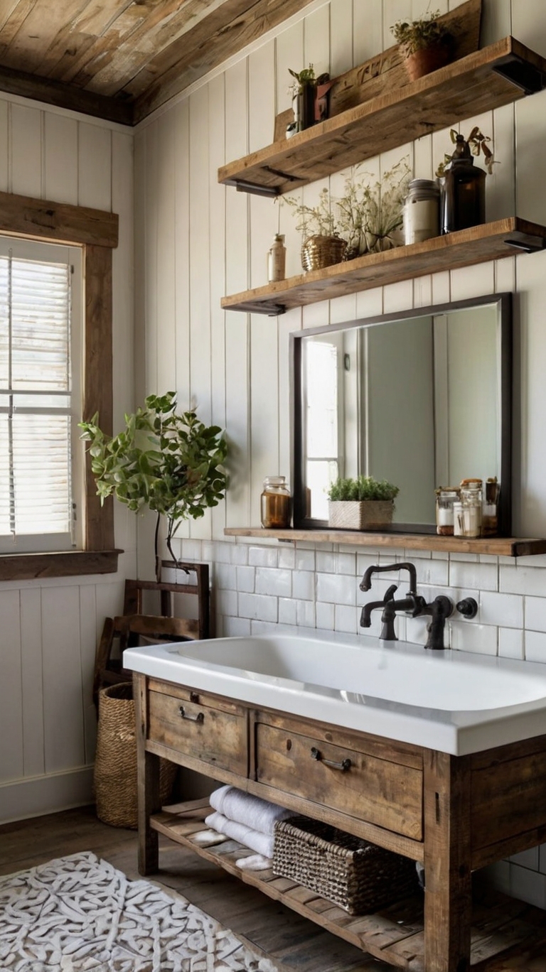 15 Vintage Farmhouse Bathroom Ideas to Transform Your Space